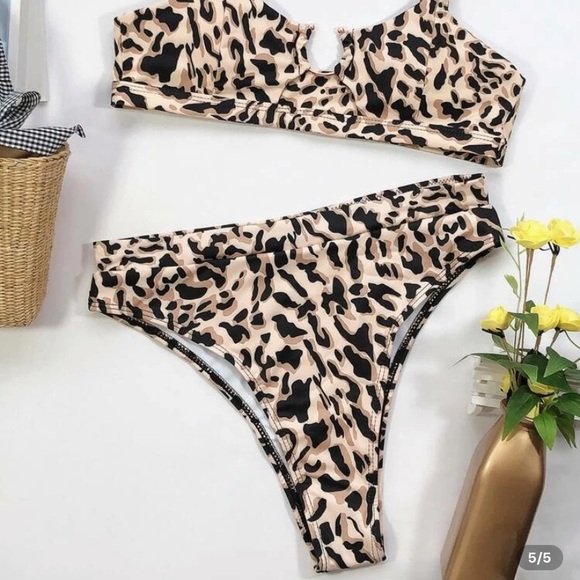SHEIN | Swim | Leopard Print Bikini | Poshmark